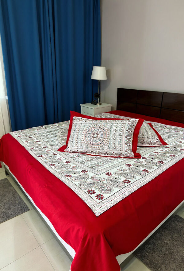 NakhshiKatha Print Bed Sheet – Gultexbd